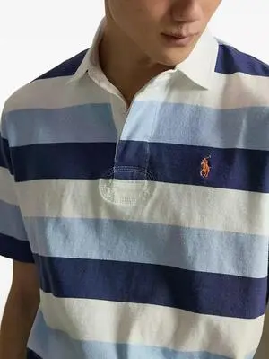 Polo Ralph Lauren Striped Embroidered-logo Polo Shirt