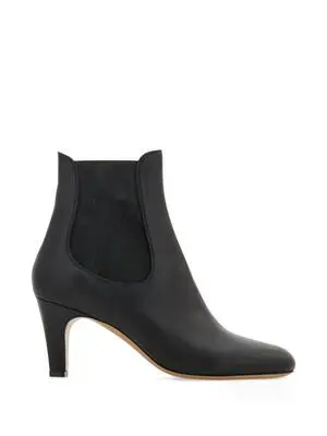 FERRAGAMO Mid Heel Chelsea Boots - Black