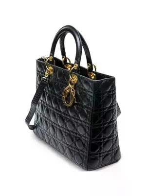 Dior Lady Tote Bag - Black