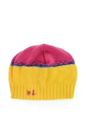Dsquared2 Logo-embroidered Beanie Hat - Yellow