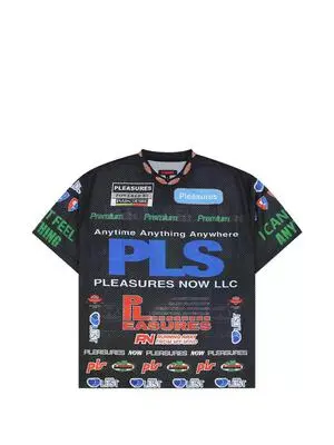 PLEASURES Oral Graphic-print T-shirt - Black