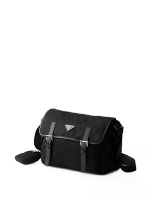 Prada Re-nylon Quilted Shoulder Bag With Saffiano Trim