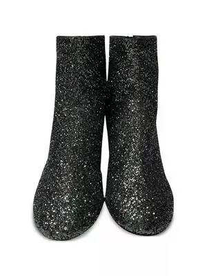 ISABEL MARANT VINTAGE Ritza Glitter-coated Ankle Boots