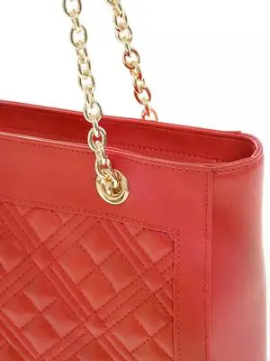 Moschino Quilted Logo-detail Shoulder Bag