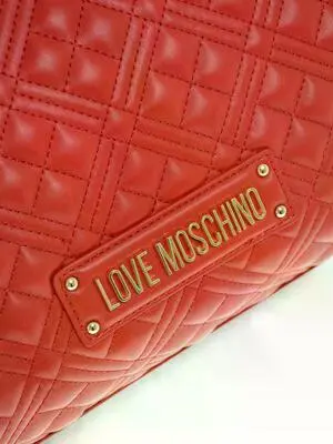 Moschino Quilted Logo-detail Shoulder Bag