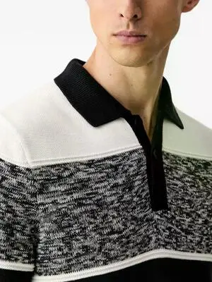 JOOP! Striped-knit Polo Sweater