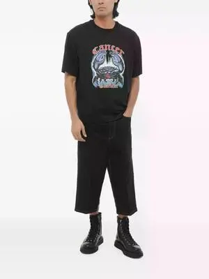 Neil Barrett Logo-print Crew-neck T-shirt - Black