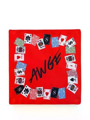 AWGE Cards-print Logo-print Foulard