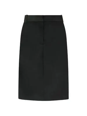 Loulou De Saison Elsie Straight-fit Midi Skirt - Black