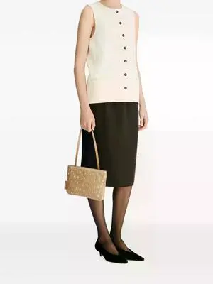 Loulou De Saison Jane Button-front Sleeveless Waistcoat