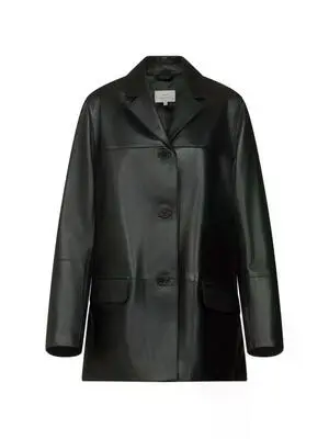 Loulou De Saison Notch-lapel Leather Jacket - Black
