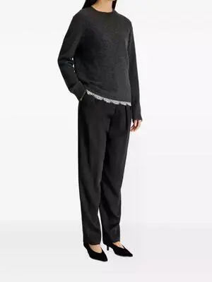 Loulou De Saison Arvo Lace-trim Sweater