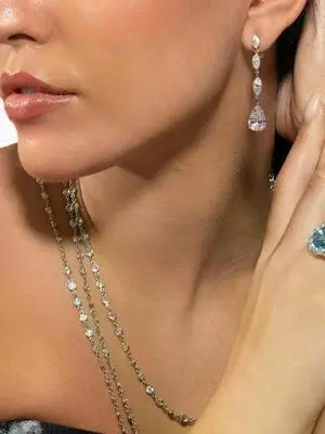 FANTASIA BY DESERIO Marquise Pear-drop Earrings