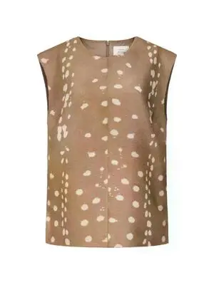 Loulou De Saison Sleeveless Leather Blouse