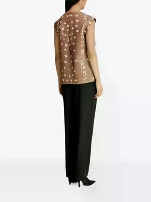 Loulou De Saison Sleeveless Leather Blouse