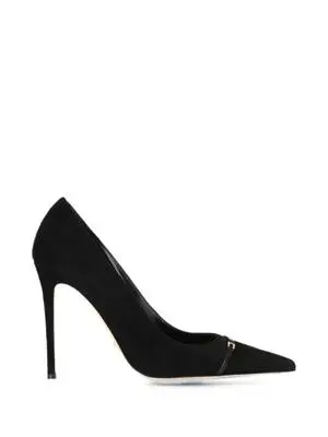 Elisabetta Franchi Buckle-detail Pointed-toe Pumps - Black