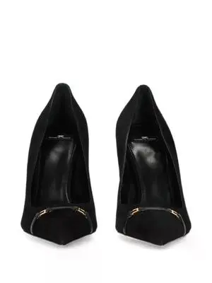 Elisabetta Franchi Buckle-detail Pointed-toe Pumps - Black