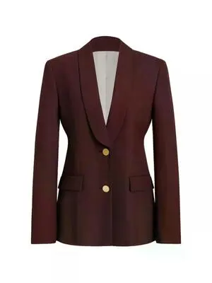 Alberta Ferretti Shawl-lapel Button-up Blazer - Red