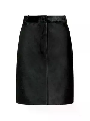 Loulou De Saison Debi Pony-effect Leather Short Skirt