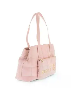 Moschino Quilted Logo-plaque Large Shoulder Bag