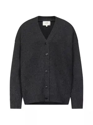 Loulou De Saison Duca Oversized V-neck Cardigan - Grey