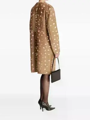 Loulou De Saison Liza Printed Leather Coat