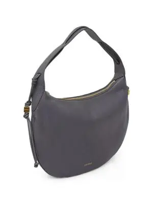 COCCINELLE Medium Thess Grained Shoulder Bag - Grey