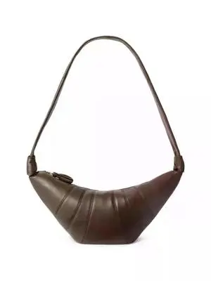 LEMAIRE Medium Croissant Bag In Leather - Brown