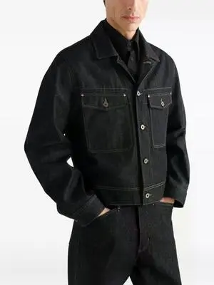 LEMAIRE Trucker Jacket In Slate Denim - Blue