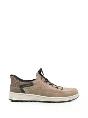 BUGATTI Mesh-knit Lace-up Sneakers - Neutrals