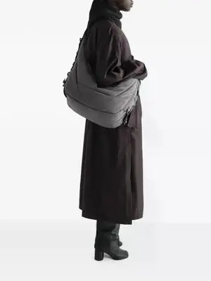 LEMAIRE Large Soft Game Bag In Nylon Canvas - Grey