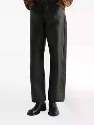 LEMAIRE Zipped Ankle Boots In Shiny Leather