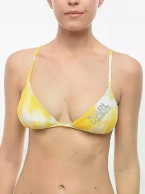 Karl Lagerfeld Tie-dye Triangle Bikini Top