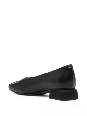 LINDA BAUMANN Square Toe Block Heel Pumps - Black