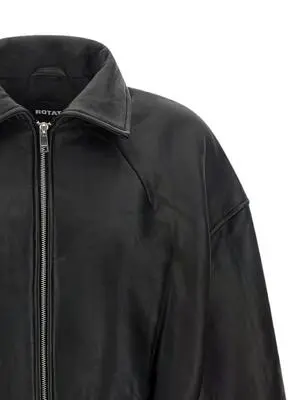 ROTATE BY BIRGER CHRISTENSEN Boxy Leather Jacket