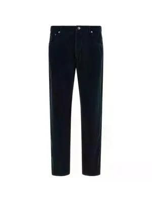 Brunello Cucinelli Corduroy Straight-leg Trousers - Blue