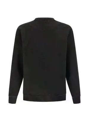 RIVIERA Brushed-cotton Sweatshirt - Black