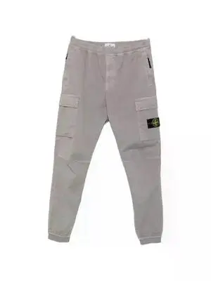 Stone Island Logo-patch Trousers - Grey