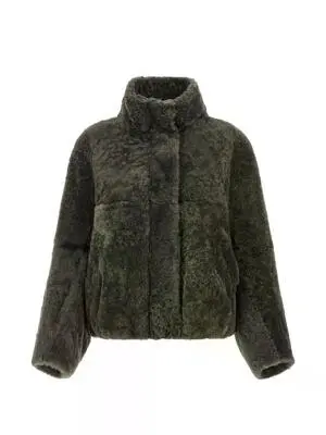 Brunello Cucinelli Paneled Lambskin Jacket - Grey