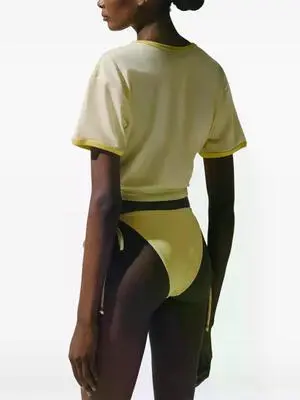 BAOBAB Tika Ring Detail Cropped T-shirt - Neutrals