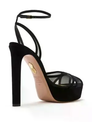AQUAZZURA Divine Sandals - Black