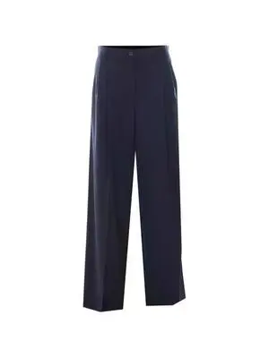 A.p.c. Ginny Zip-up Flared Trousers - Blue