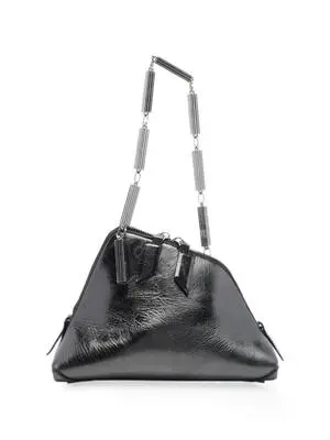 Attico La Scala Leather Shoulder Bag - Grey