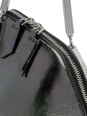 Attico La Scala Leather Shoulder Bag - Grey