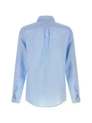 RIVIERA Button-down Linen Shirt - Blue