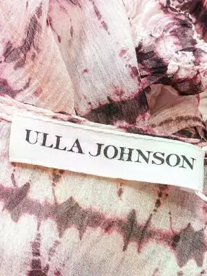 Ulla Johnson Elodie V-neck Silk Midi Dress - Pink