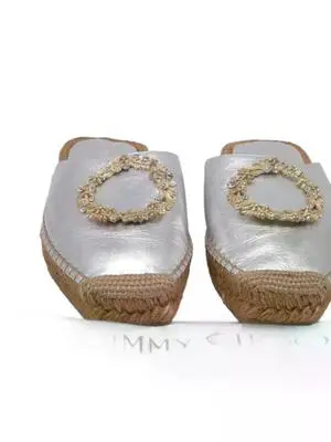 JIMMY CHOO Nadene Embellished Espadrilles