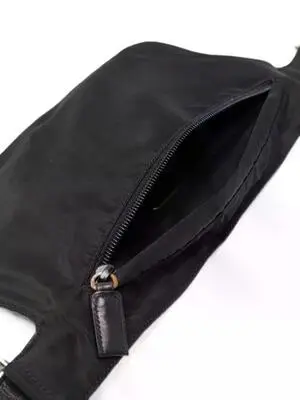 Prada 1990s Enamel Triangle Logo Belt Bag