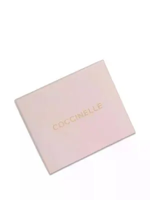 COCCINELLE Logo-plaque Pebbled Belt - Black
