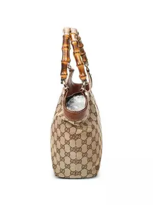 Gucci Small Bamboo Monogram-pattern Tote Bag